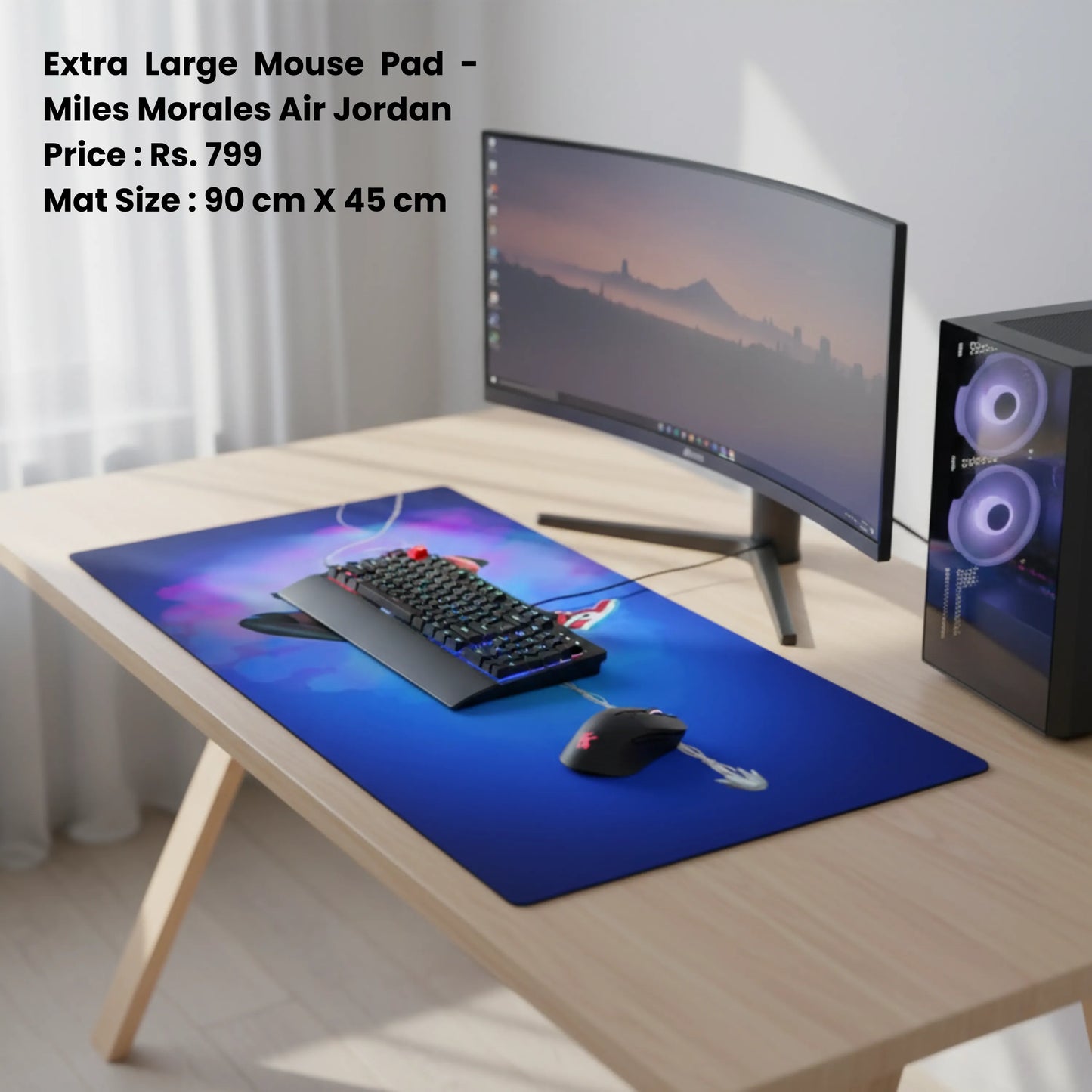 Miles Morales Air Jordan - Extra Large Mouse Pad – Dopamine Store