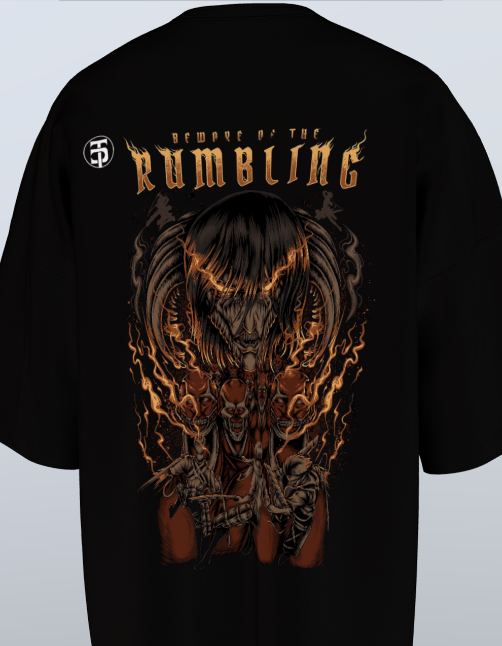 Oversized Anime T-Shirt Level 1: Eren Jaeger "The Rumbling" – My Store